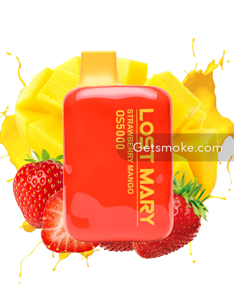 Strawberry Mango - Lost Mary OS5000 Disposable Vape | GetSmoke Strawberry Mango - Lost Mary OS5000 Disposable Vape | GetSmoke