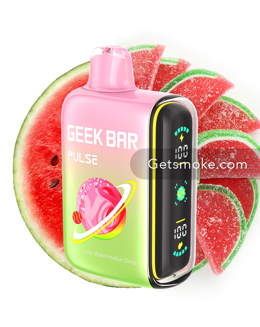 Sour Watermelon Drop Geek Bar Pulse Geek Bar Vapes